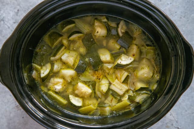 Slow Cooker Courgette Soup (Zucchini Soup) - Helen's Fuss Free Flavours