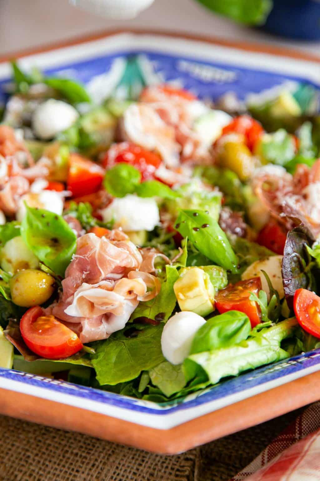 Green Italian Salad Recipe - Helen's Fuss Free Flavours