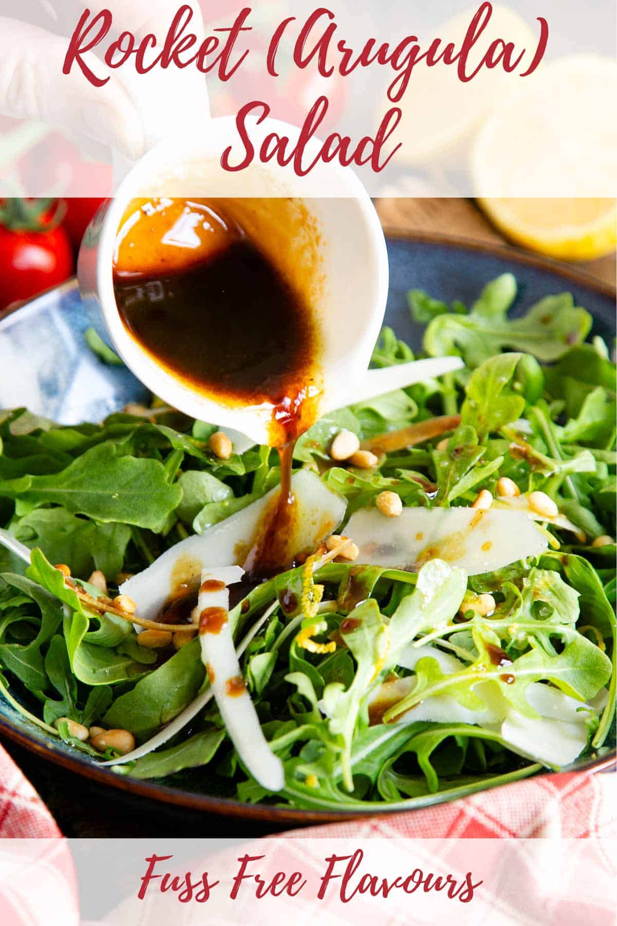 Rocket Salad Recipe (Arugula and Parmesan Salad) - Helen's Fuss Free ...