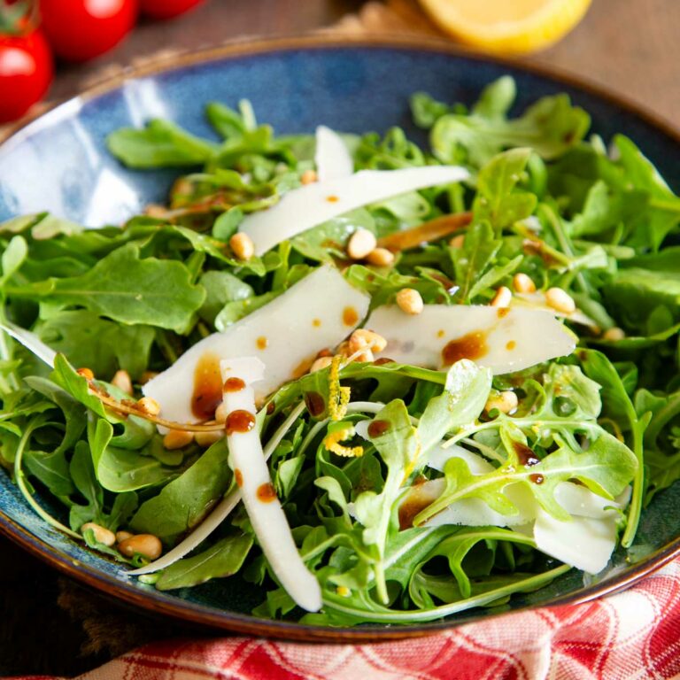 Rocket Salad Recipe (Arugula and Parmesan Salad) - Helen's Fuss Free ...