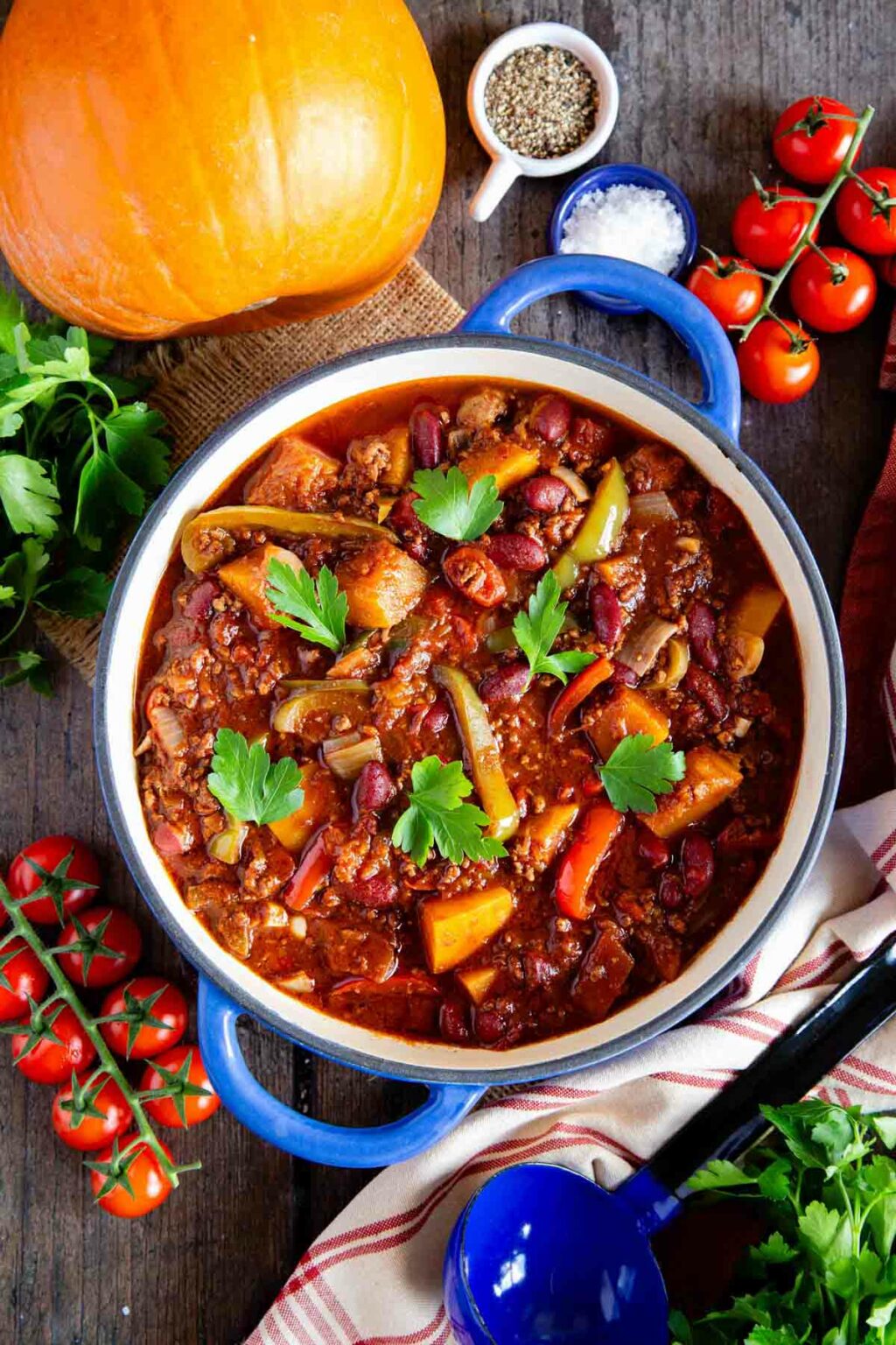 Pumpkin Beef Chilli - Helen's Fuss Free Flavours