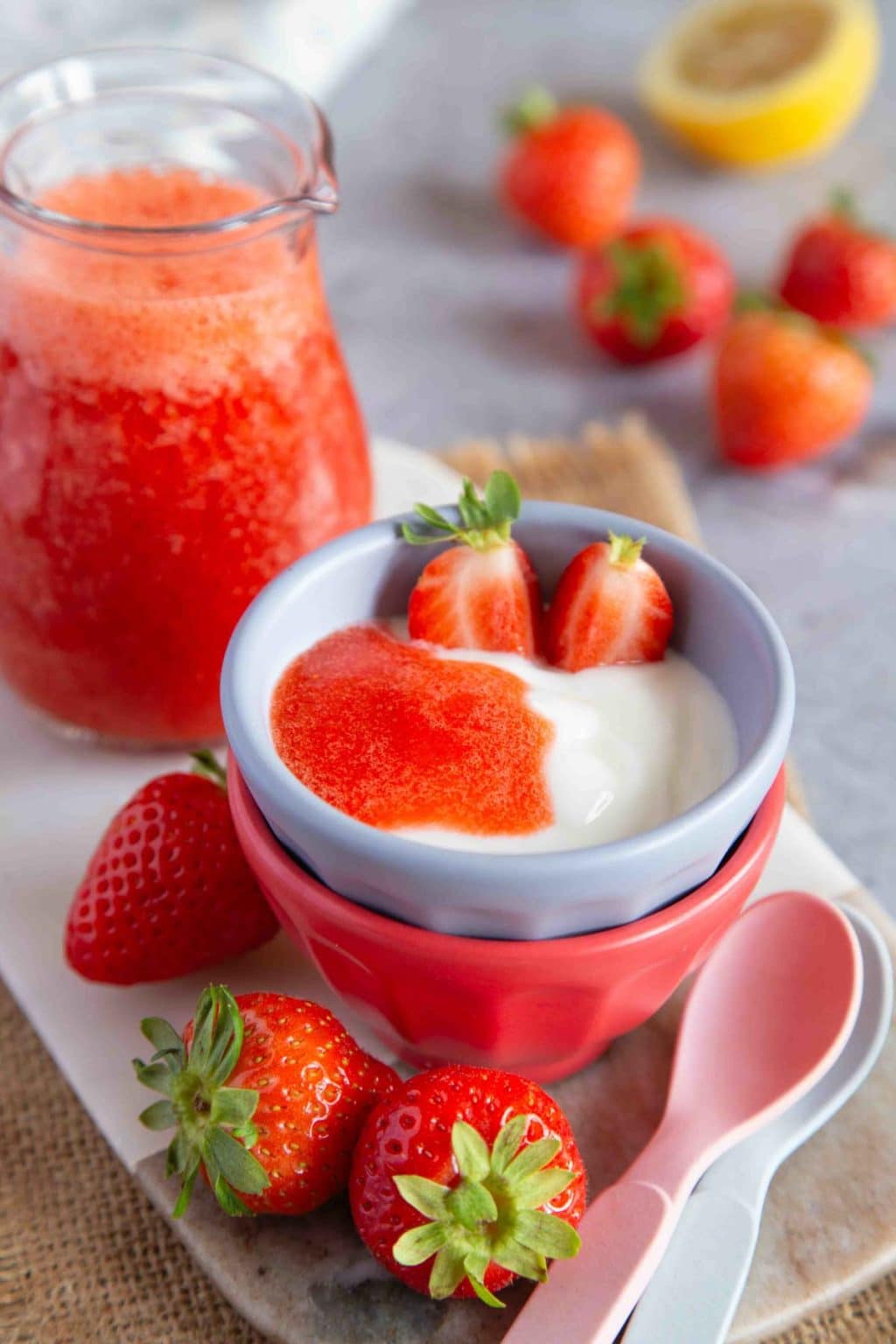 Easy Strawberry Puree - Helen's Fuss Free Flavours