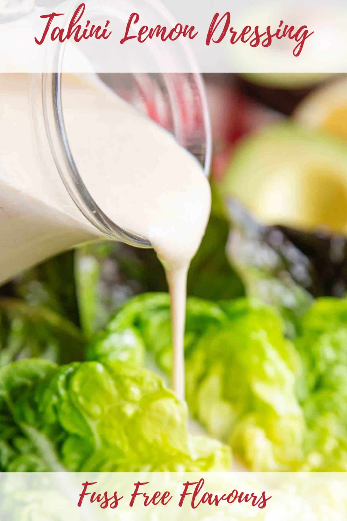 Easy Tahini Lemon Dressing - Helen's Fuss Free Flavours