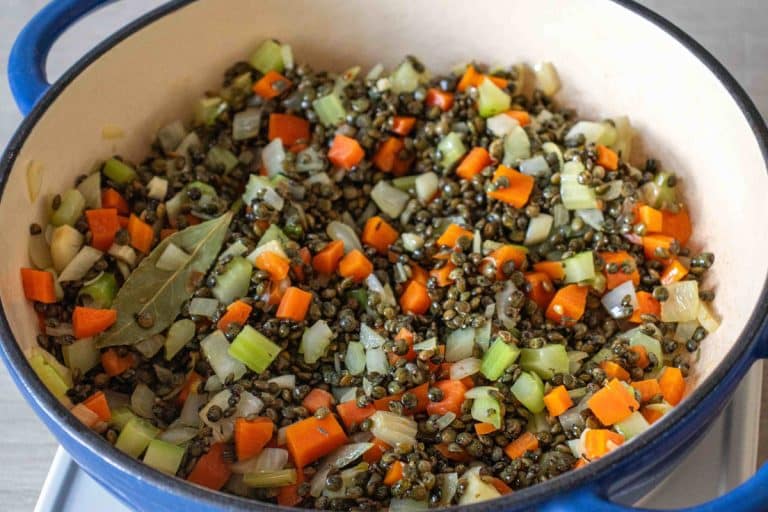 Braised Puy Lentils (French Lentils) - Helen's Fuss Free Flavours