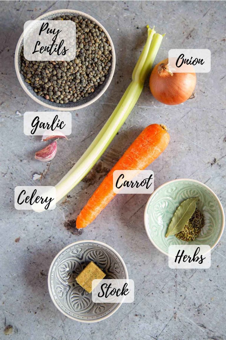 Braised Puy Lentils (French Lentils) - Helen's Fuss Free Flavours