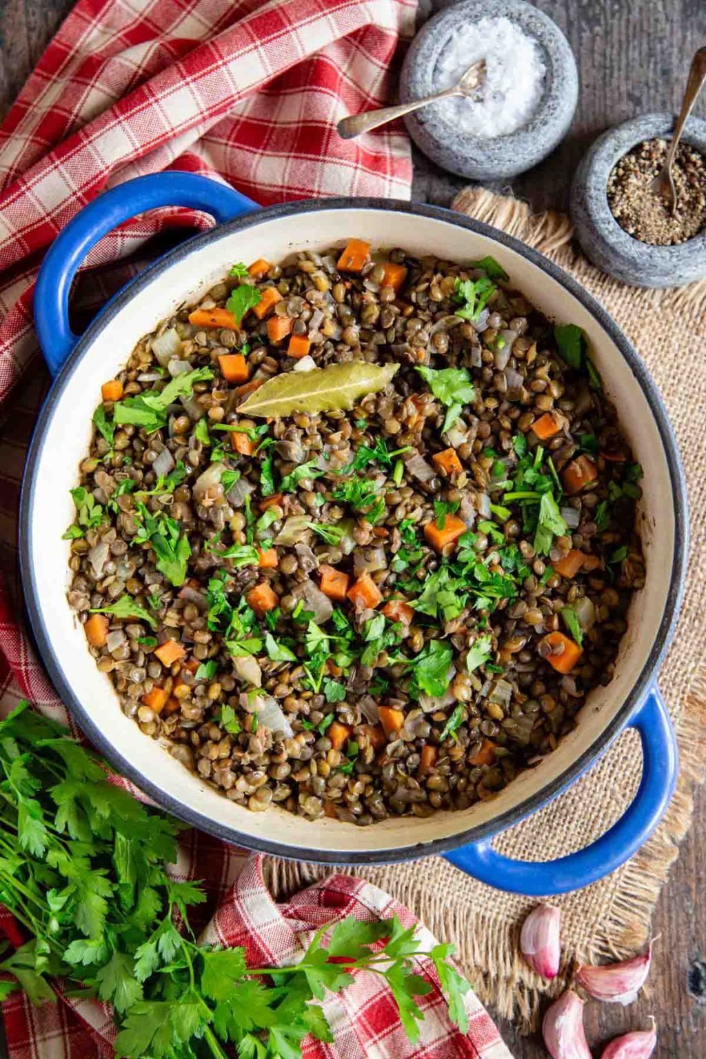 Braised Puy Lentils (French Lentils) - Helen's Fuss Free Flavours