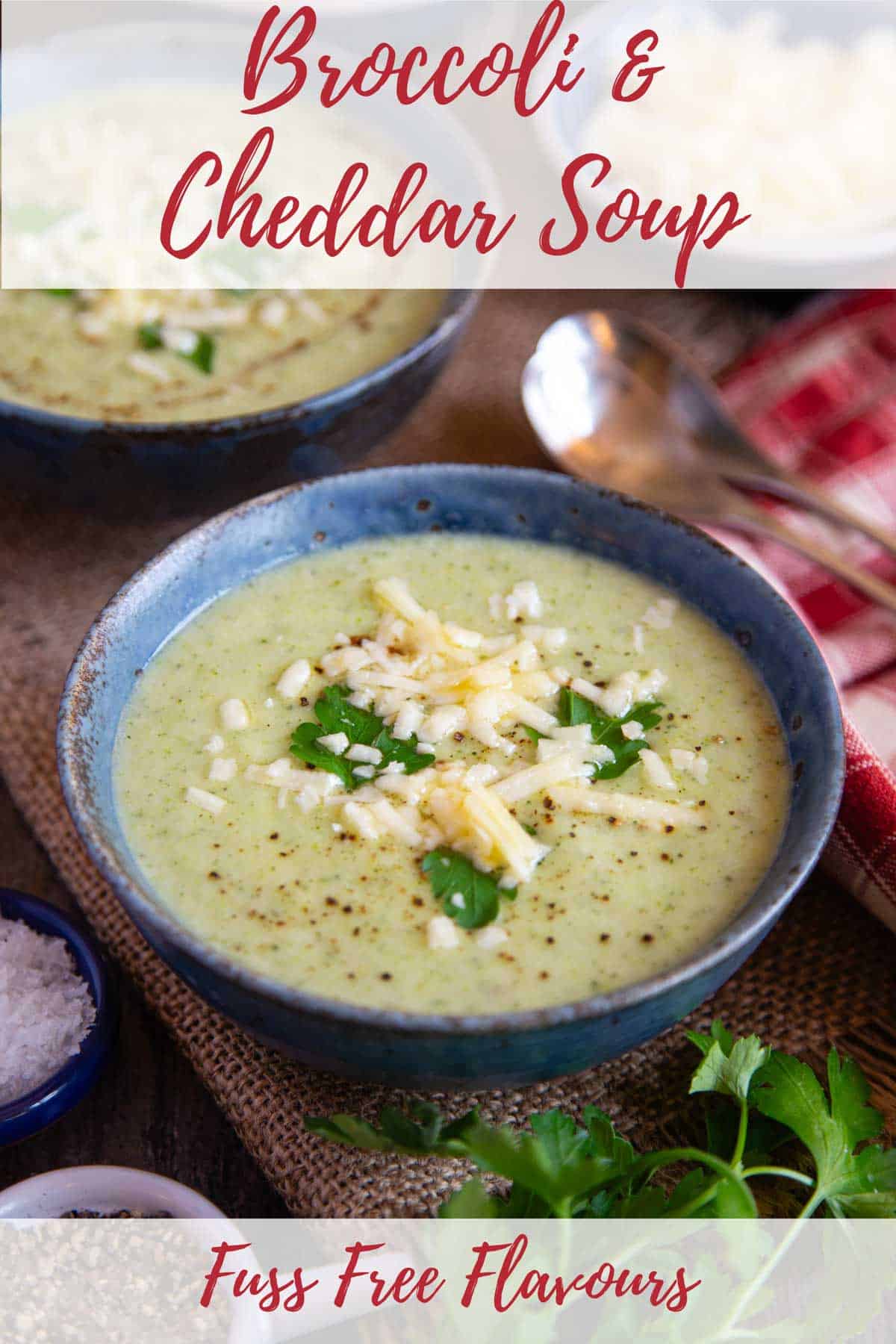 Easy Broccoli and Cheddar Soup - Helen's Fuss Free Flavours