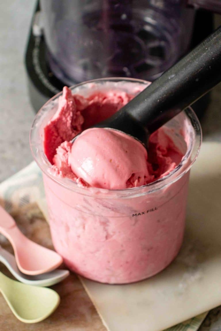 Ninja Creami Raspberry Frozen Yoghurt (Froyo) - Helen's Fuss Free Flavours