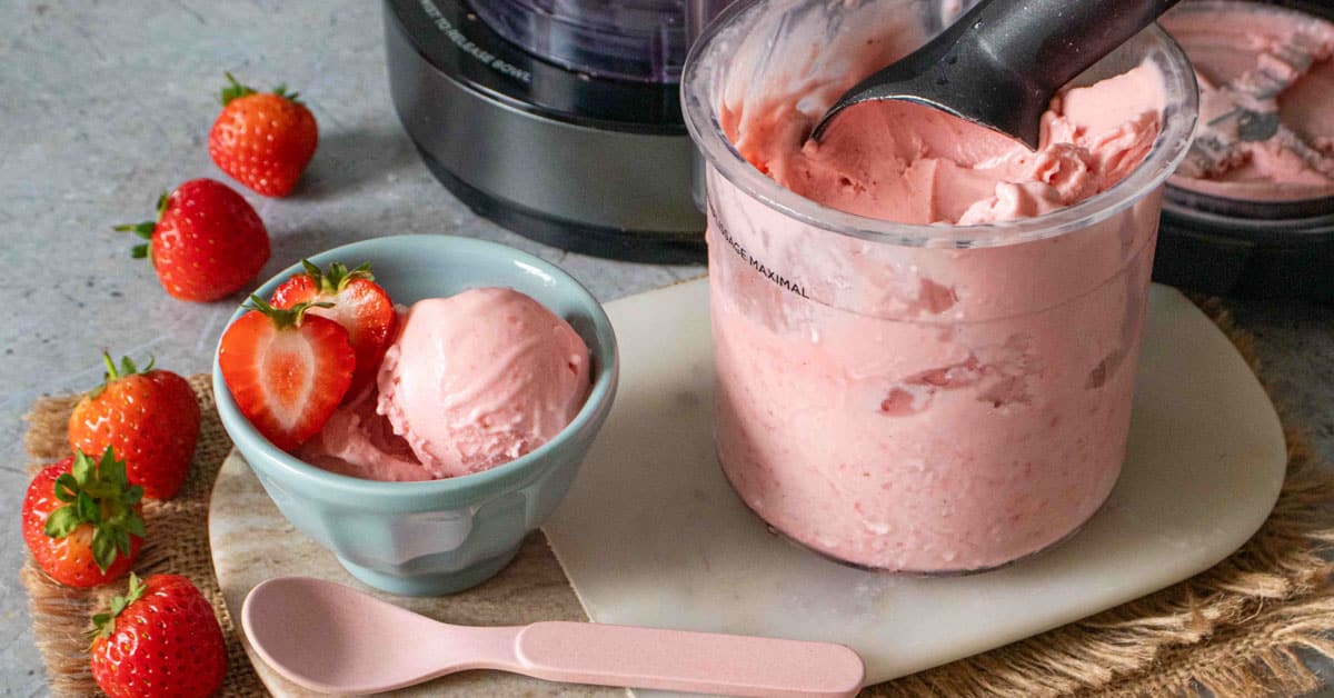 Strawberry Ice Cream (Ninja Creami) - Helen's Fuss Free Flavours
