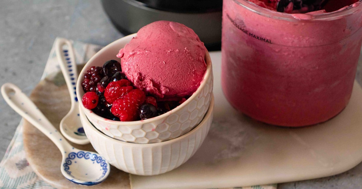 Mixed Berry Frozen Yogurt (Ninja Creami) - Helen's Fuss Free Flavours